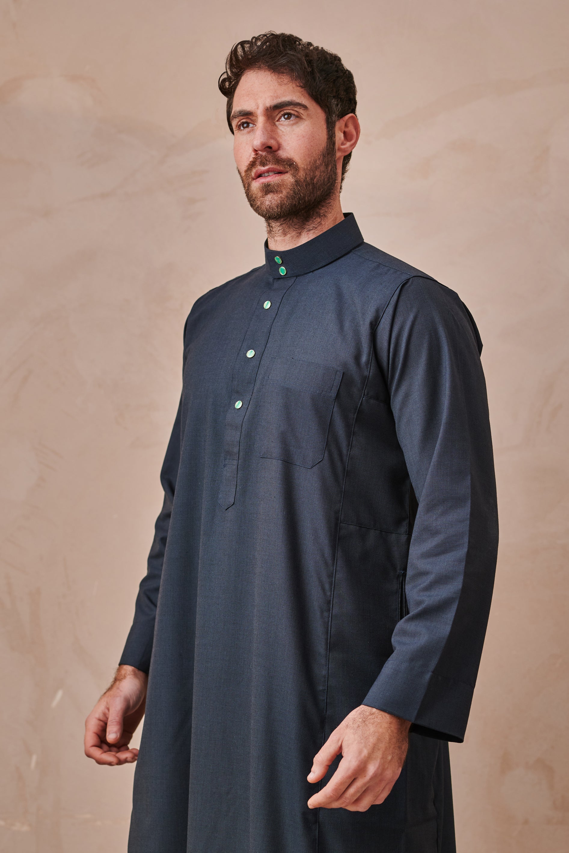Buy The Quality Saudi Premium Ink Black Thobe & Jubba - MyHijab