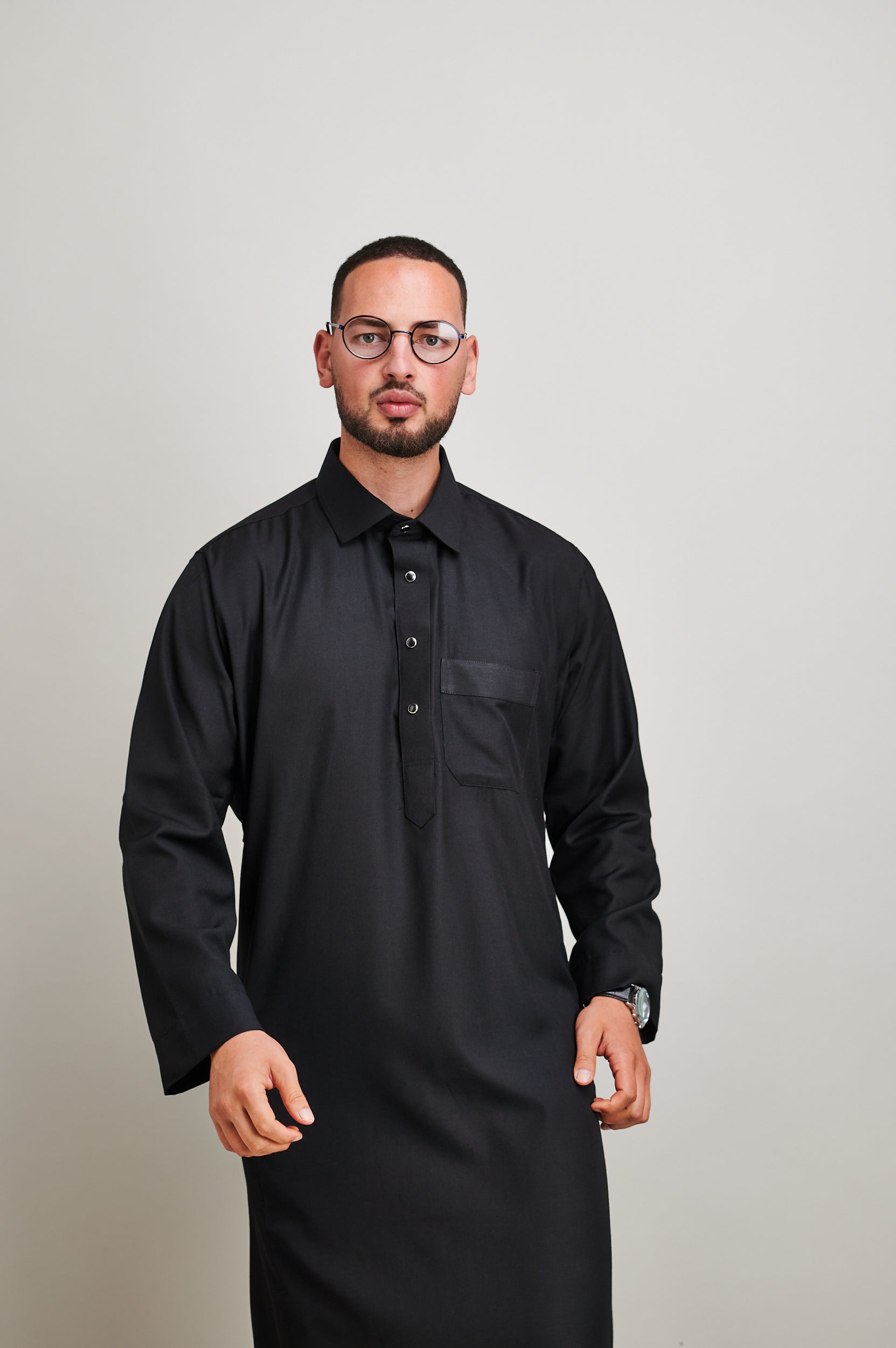 Buy Saudi Classic Slate Grey Thobe & Jubbah For Men - MyHijab – MyHijab ...